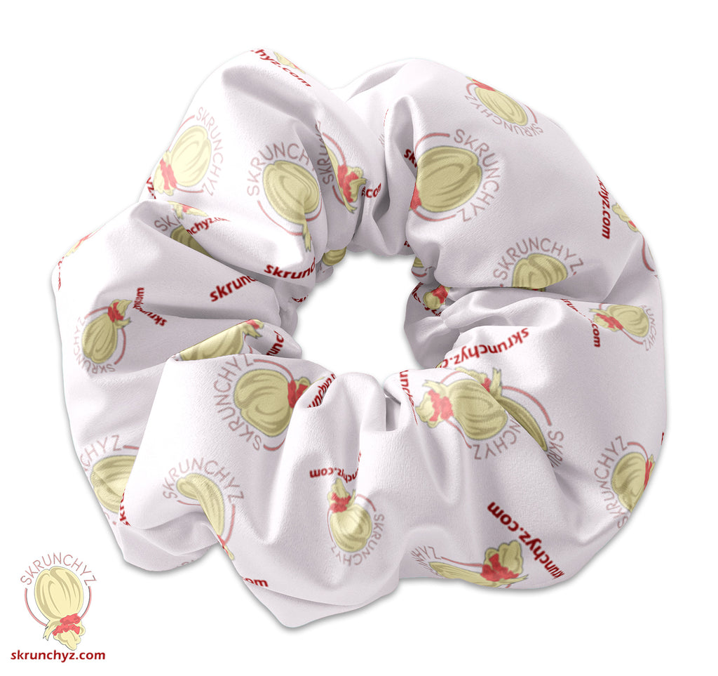 Custom Company Branded Scrunchie Hair Tie, Your Logo, Company Name and ...